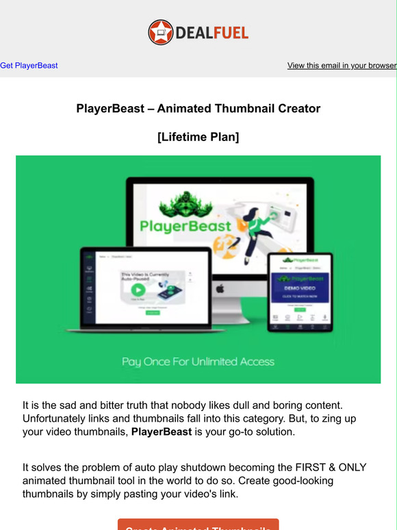 DealFuel: FIRST & ONLY Animated Thumbnail Tool | Milled