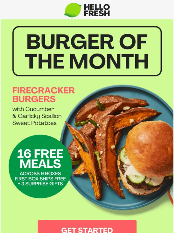 HelloFresh: 16 FREE MEALS | A deal as sizzling as our 🍔 | Milled