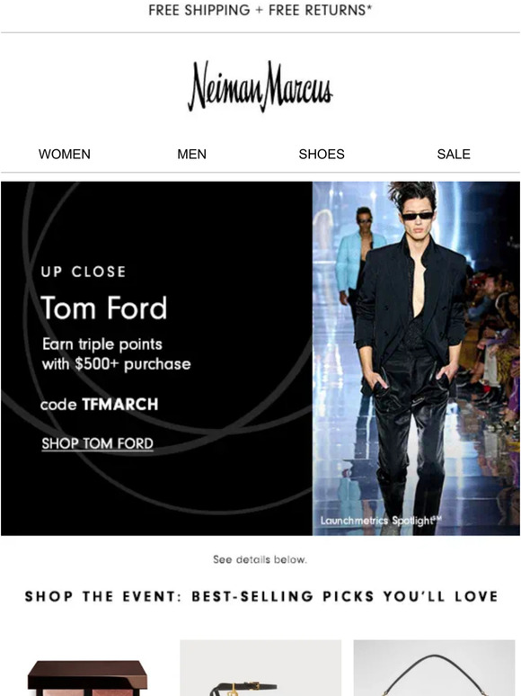 Neiman Marcus: Tom Ford: Triple InCircle Points | Milled