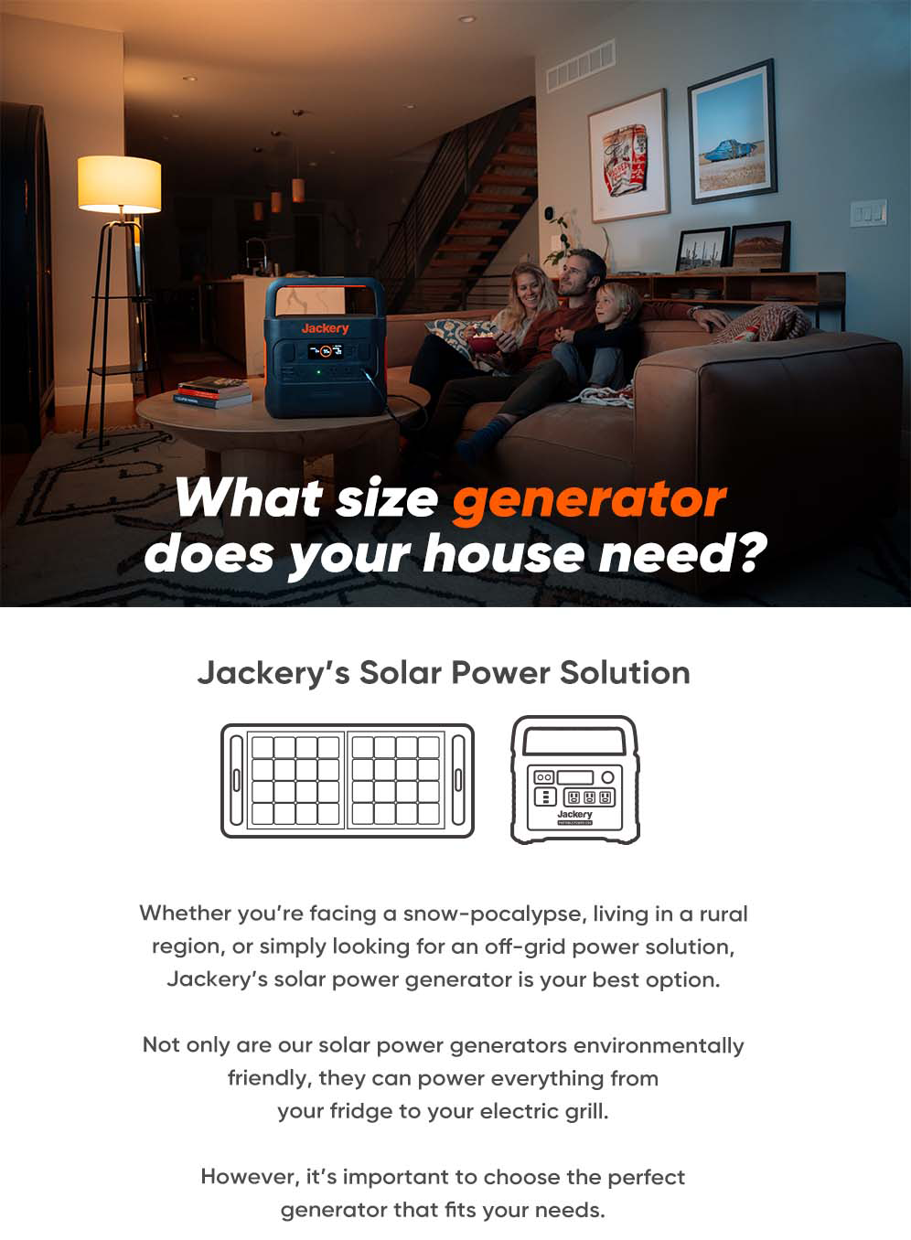 Jackery: What size generator does your house need? | Milled
