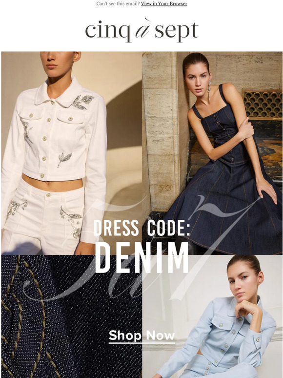 Cinq à Sept: Dress Code: Denim | Milled