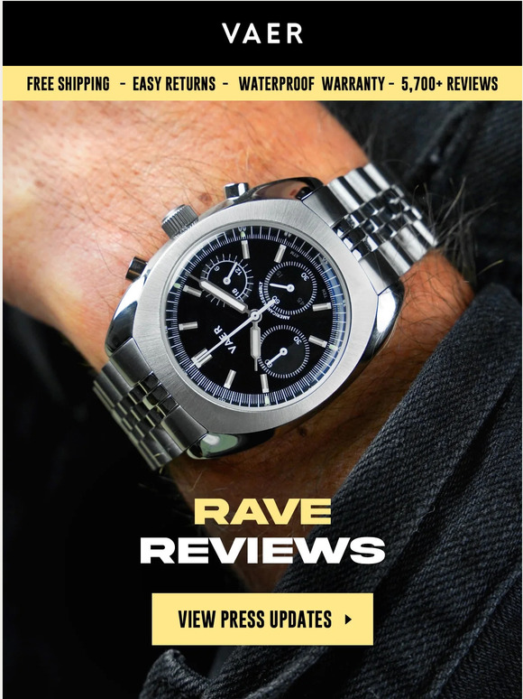 Vaer Watches: Rave Reviews: Worn & Wound, GQ, Teddy Baldasarre | Milled