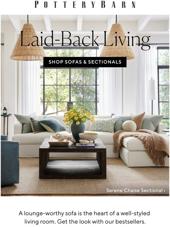 Pottery Barn: Living room looks we love. | Milled
