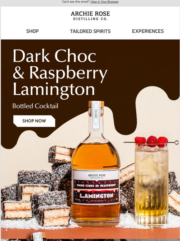 Archie Rose: Our Dark Choc & Raspberry Lamington Bottled Cocktail Is ...