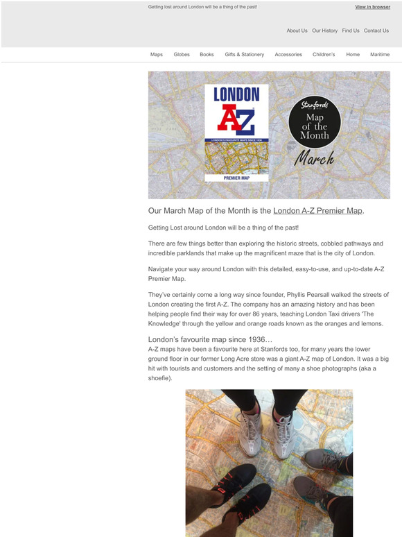 Stanfords: Our March Map of the Month | Milled