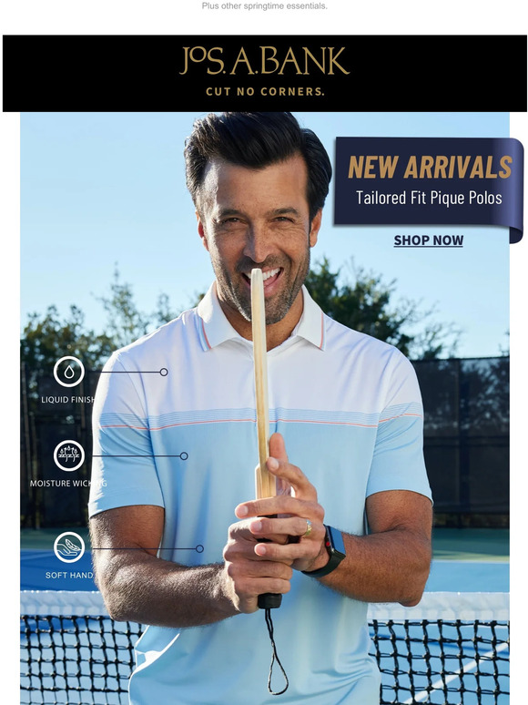 Jos. A. Bank: NEW TAILORED FIT POLOS. | Milled