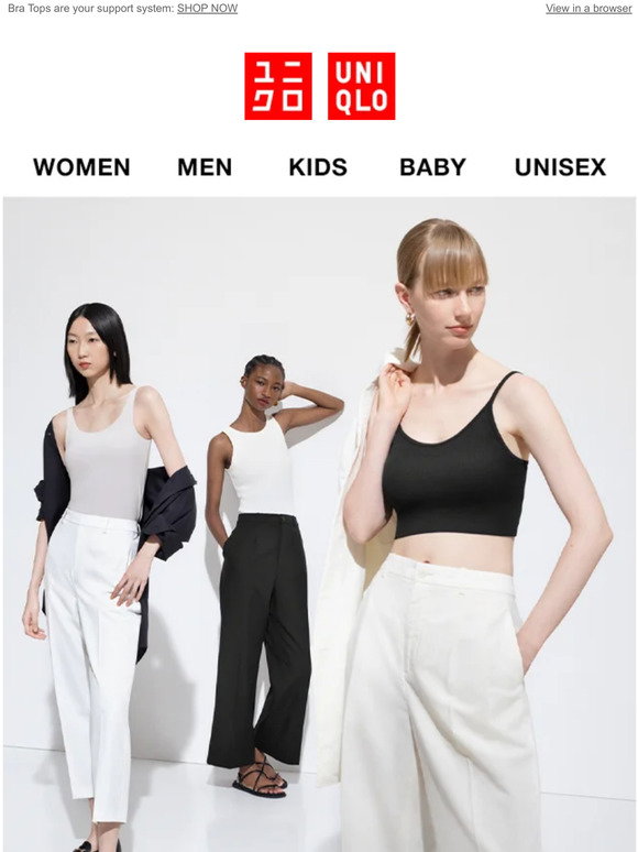 UNIQLO: The 2-in-1 top with built-in convenience | Milled