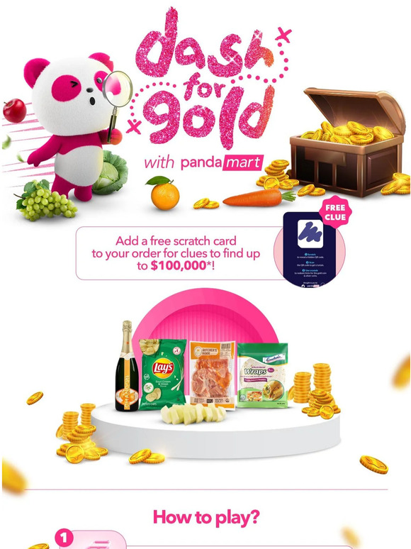 Foodpanda: Find up to $100,000 with pandamart! 💰 | Milled