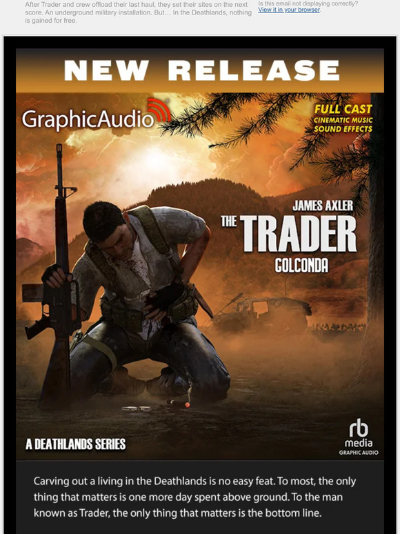 GraphicAudio: New Release! The Trader 2: Golconda by James Axler | Milled