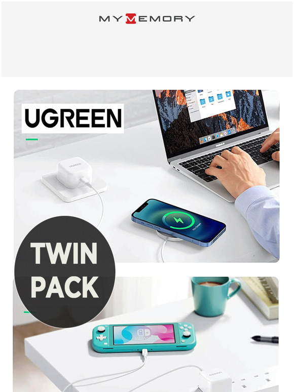 MyMemory: Great value twin packs now available 🤑 Shop UGREEN Power | Milled