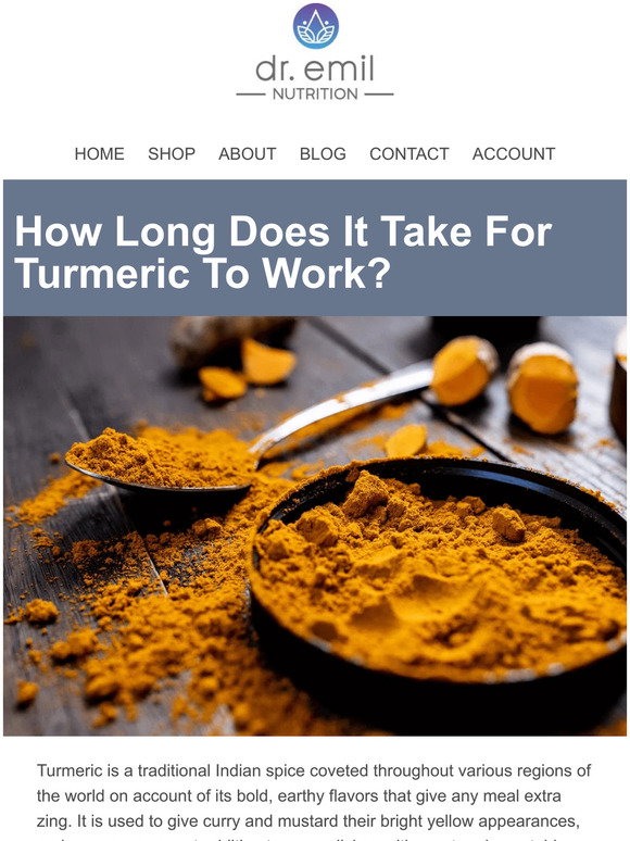 Dr. Emil Nutrition: Is your turmeric working? | Milled
