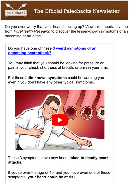 PaleoHacks: 1 Month Before Heart Attack Your Body Will Send You These ...