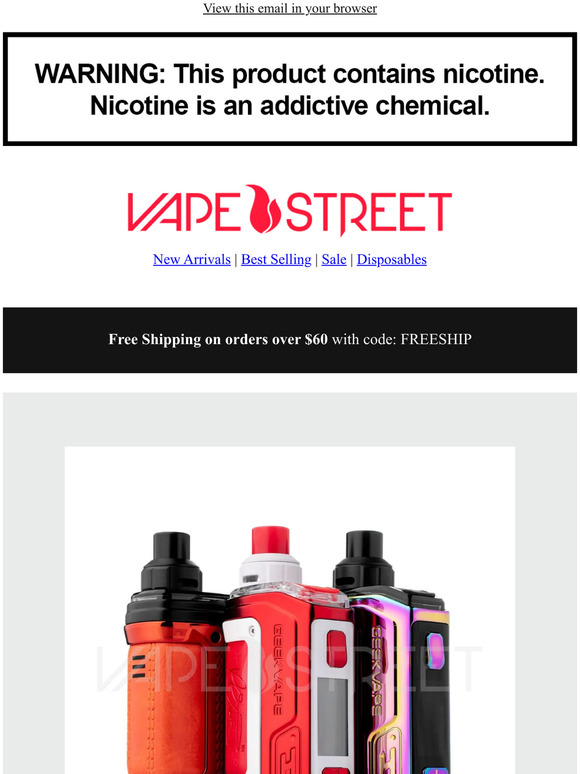 Vape Street: New Geekvape H45 Pod Mod colors have arrived!🔥 | Milled