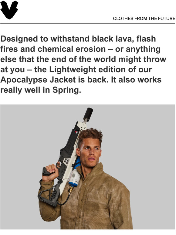 Vollebak: The Lightweight Apocalypse Jacket is back | Milled