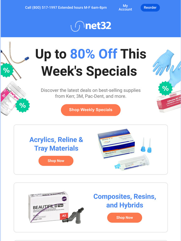 Net32: Be Quick: New Weekly Specials Have Arrived | Milled