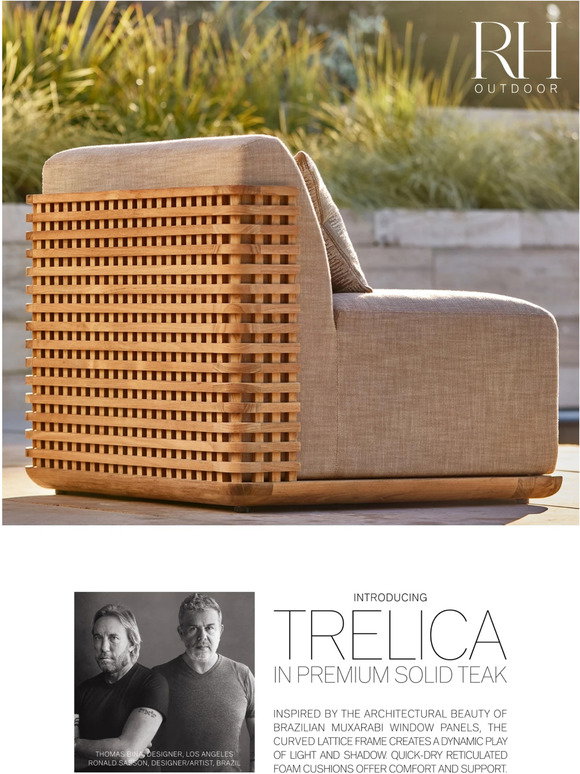 Restoration Hardware: Introducing Our New Outdoor Collections. Trelica ...