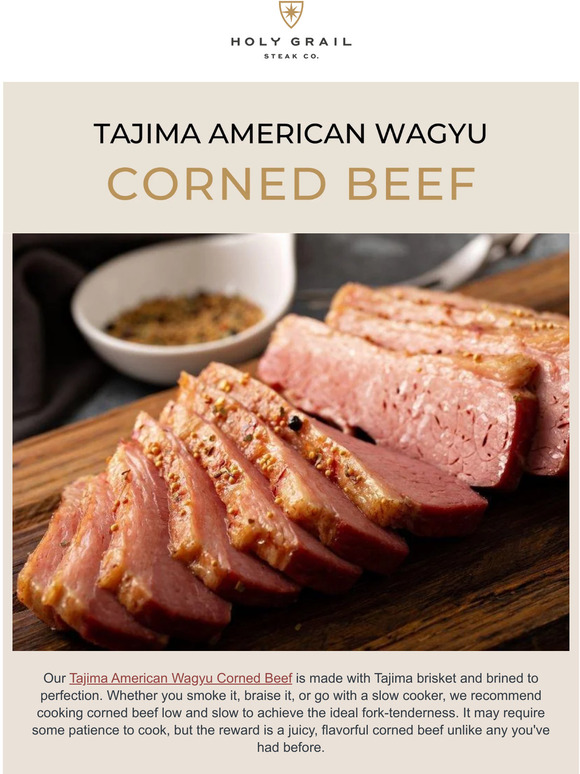 HolyGrailSteak.com: 🍀 Wagyu Corned Beef for St. Patrick's Day 🍀 | Milled