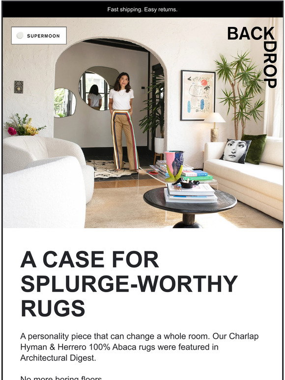 Backdrop: Our founder Natalie's home and amazing rugs in AD | Milled