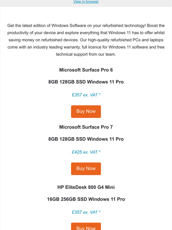 Techbuyer: Save on Windows 11 computers! | Milled