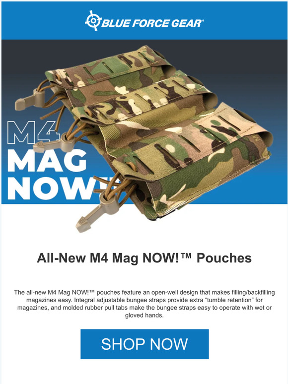 Blue Force Gear: All-New M4 Mag NOW!™ Pouches | Milled