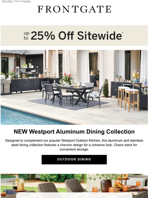 Frontgate: The perfect complement to your outdoor kitchen. | Milled