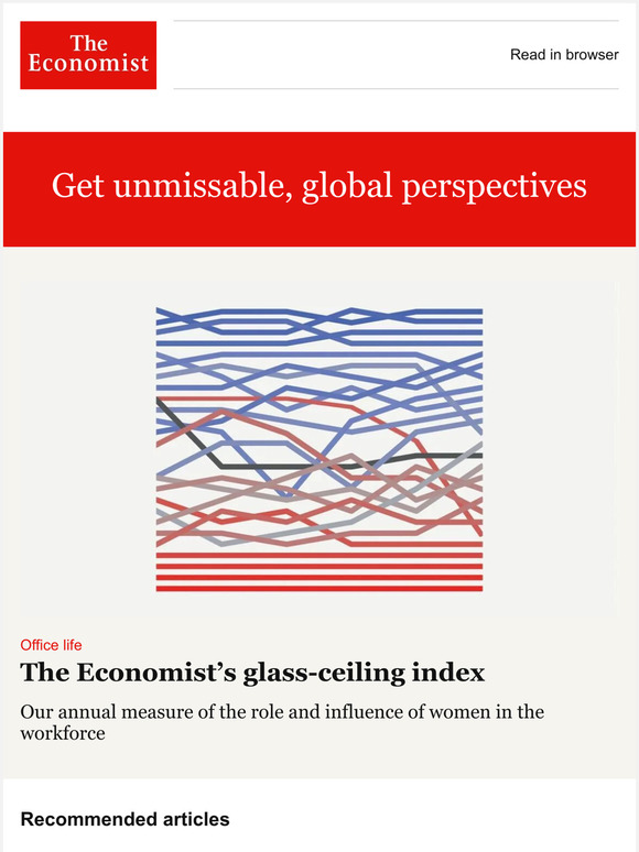 The Economist: Spotlight story: The Economist’s glass-ceiling index ...