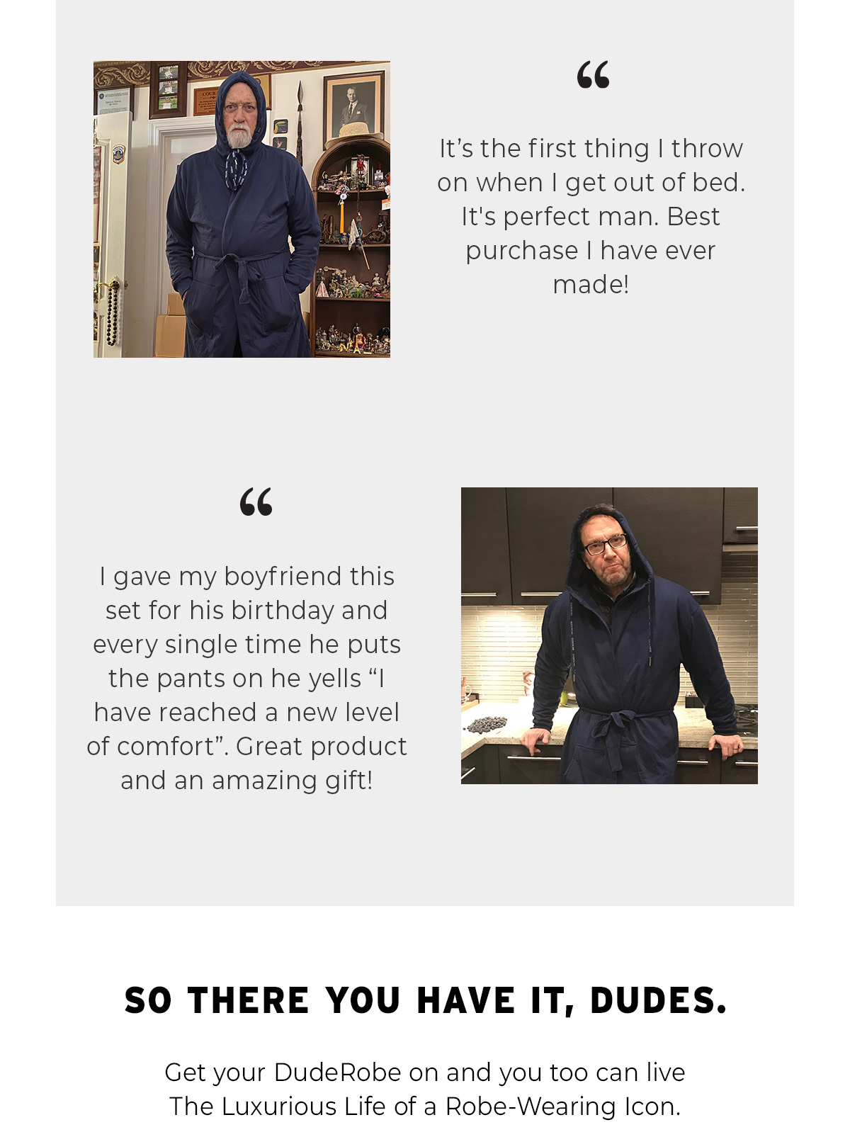 DudeRobe: The Antidote to Scratchy, Tight Fitting Clothes | Milled