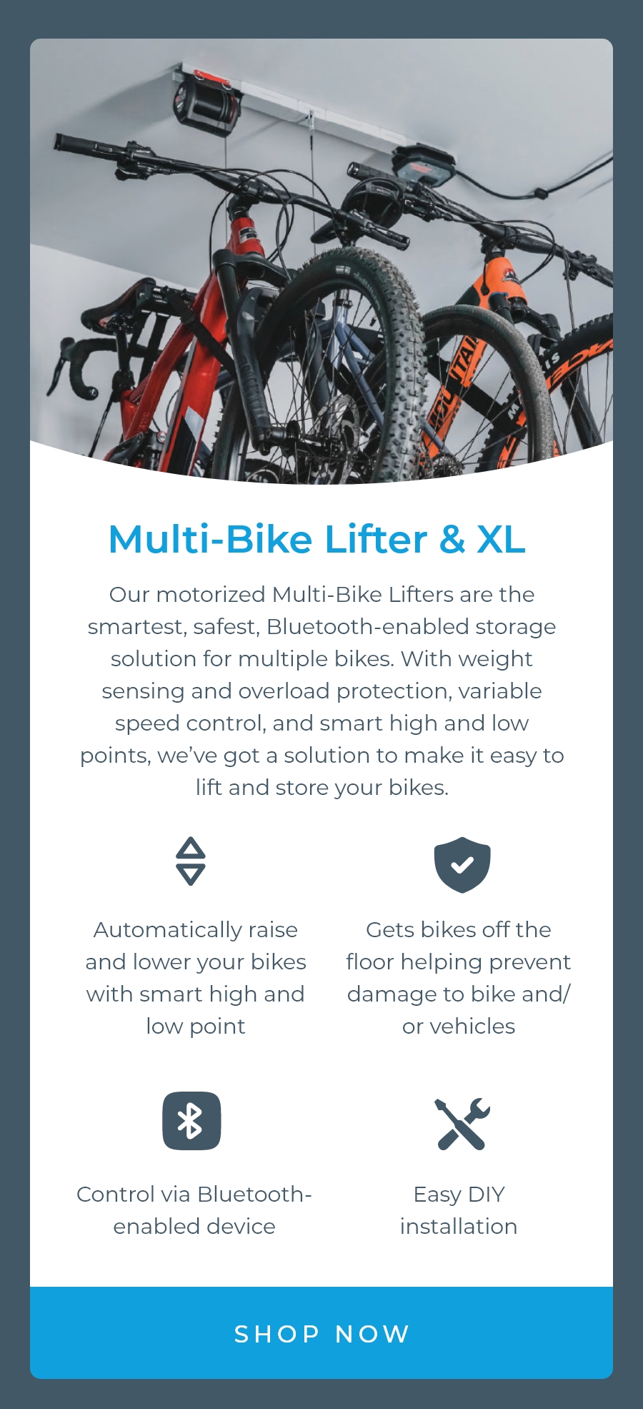 SmarterHome: Save Garage Space with Our Multi-Bike Lifter | Milled