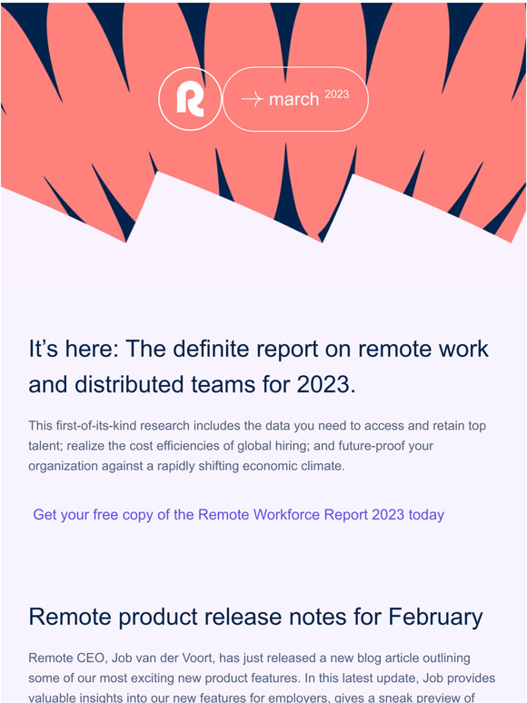 Remote: It’s here... The Remote Global Update March 2023 | Milled