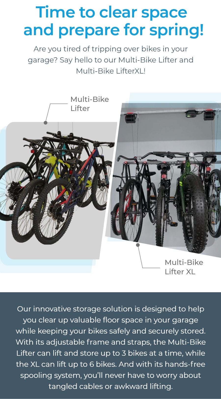 Tilt: Save Garage Space with Our Multi-Bike Lifter | Milled