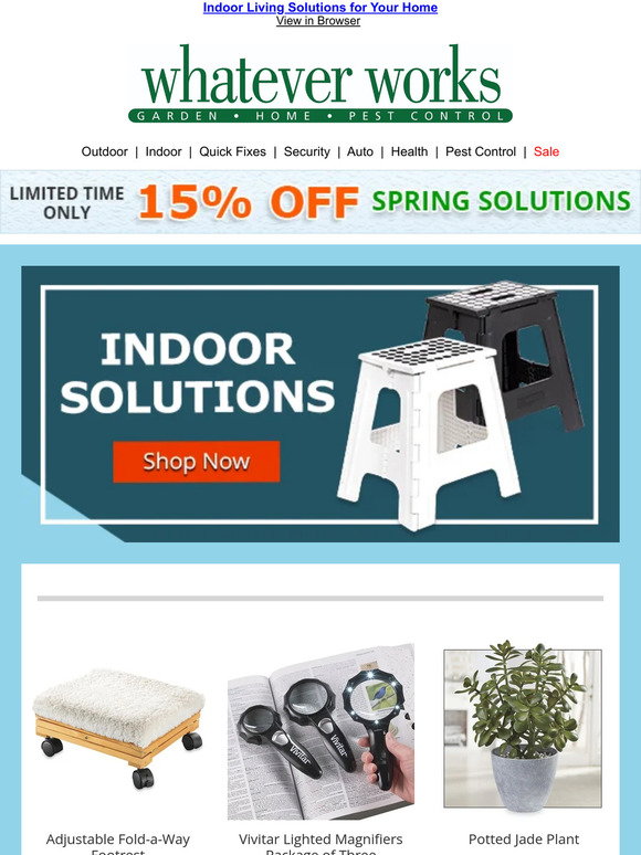 Whatever Works: 100s of Smart Ideas For Your Home ~ Shop Indoor ...