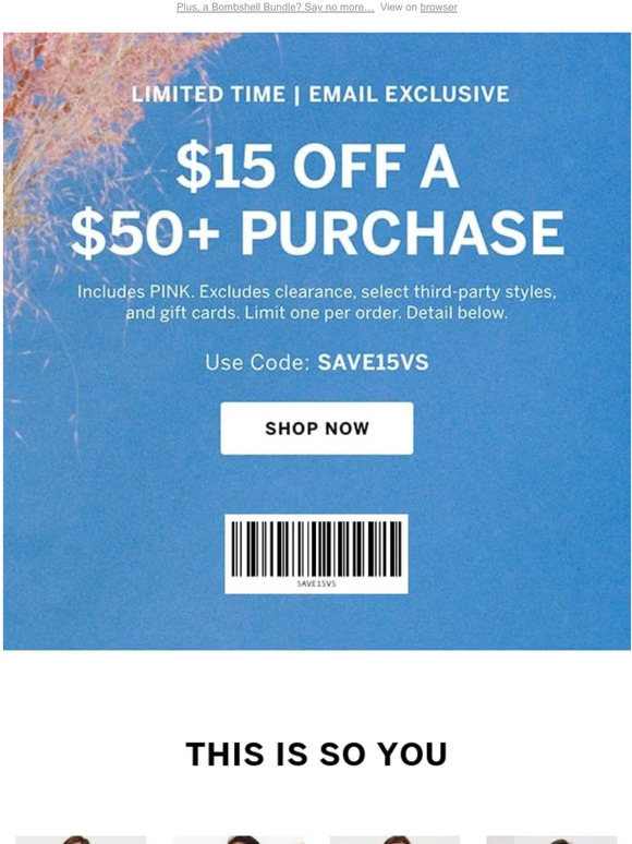 Victoria's Secret: $8 Each: The NEW Splash Collection | Milled