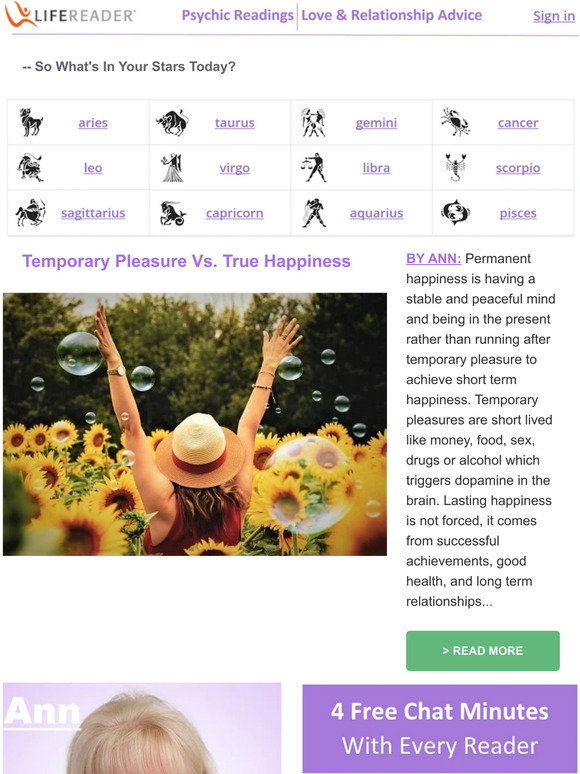 Lifereader: ☆ Temporary Pleasure Vs. True Happiness ☆ | Milled