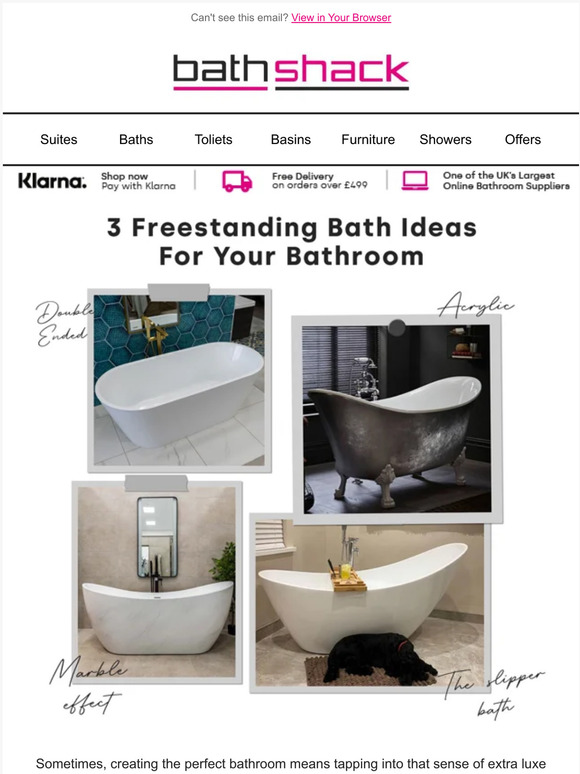 Bath Shack: 3 Freestanding Bath Ideas For Your Bathroom 🛀 | Milled