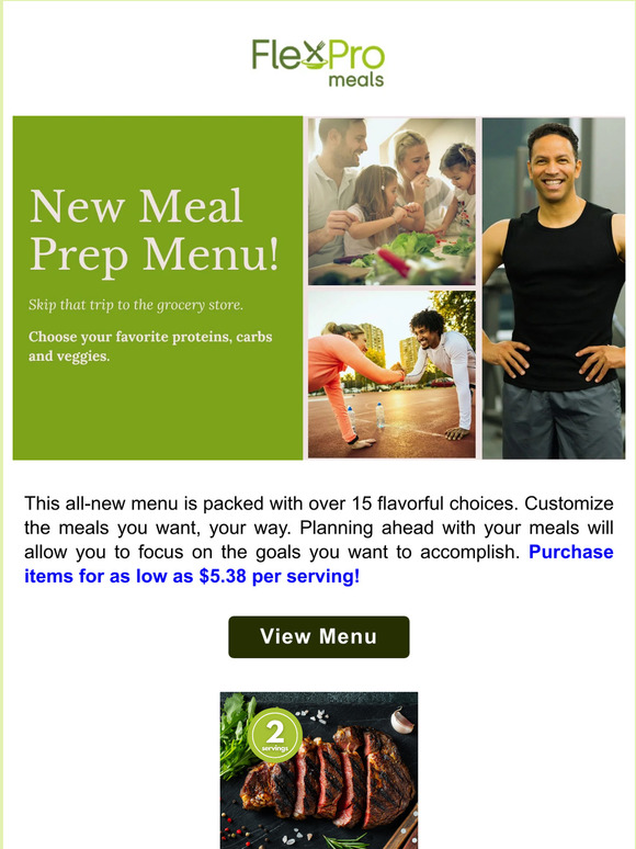 FlexPro Meals: Start Spring Healthier - Check Out The New Menu! | Milled