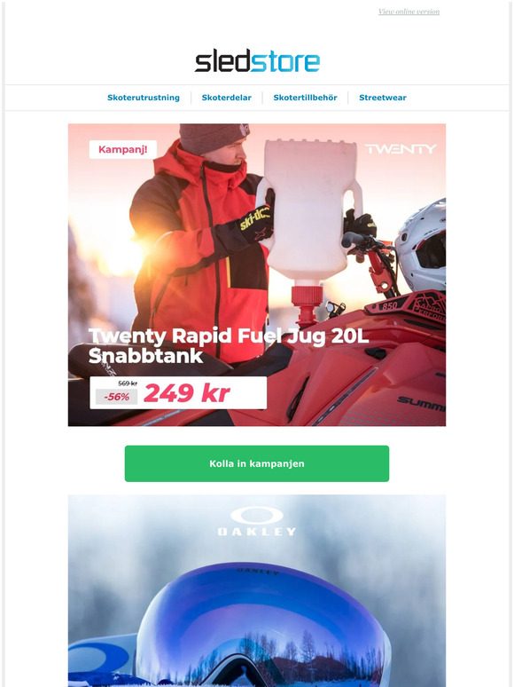 Sledstore: Dags att tanka? Kolla in det här! | Milled