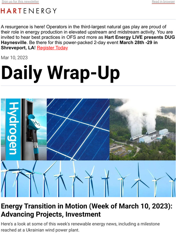 Hart Energy: Daily Wrap-Up: Energy Transition in Motion; Q&A: Ecopetrol's Felipe Bayon Talks ...