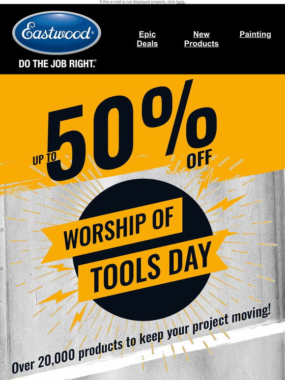 Eastwood: 🎇Celebrate Worship Of Tools Day! | Milled