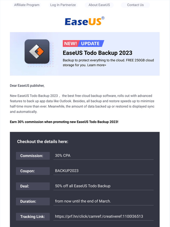 EaseUS: New EaseUS Todo Backup 2023, New Cloud Backup 50% OFF | Milled