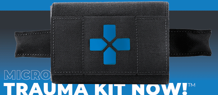 Blue Force Gear: The Essential Black Micro Trauma Kit NOW!™ | Milled