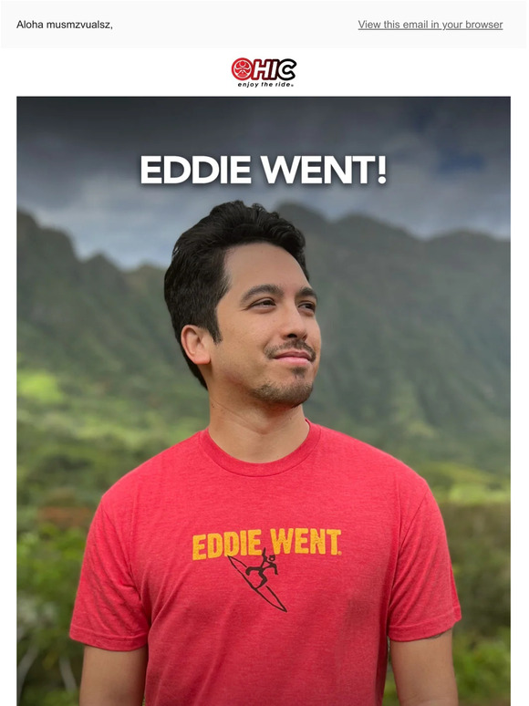 HIC Surf: 🌊The Bay Called The Day! Eddie Tees Available NOW! | Milled