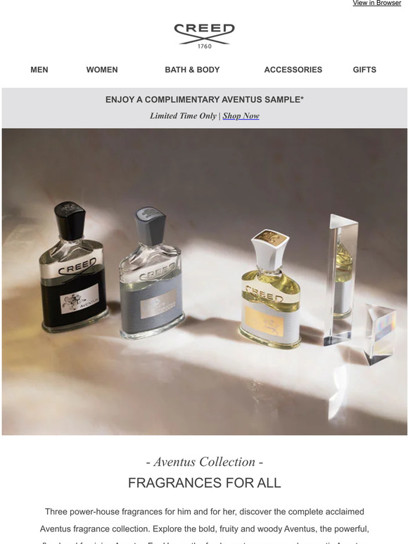 Creed: The Iconic Trio | Discover The Aventus Collection | Milled