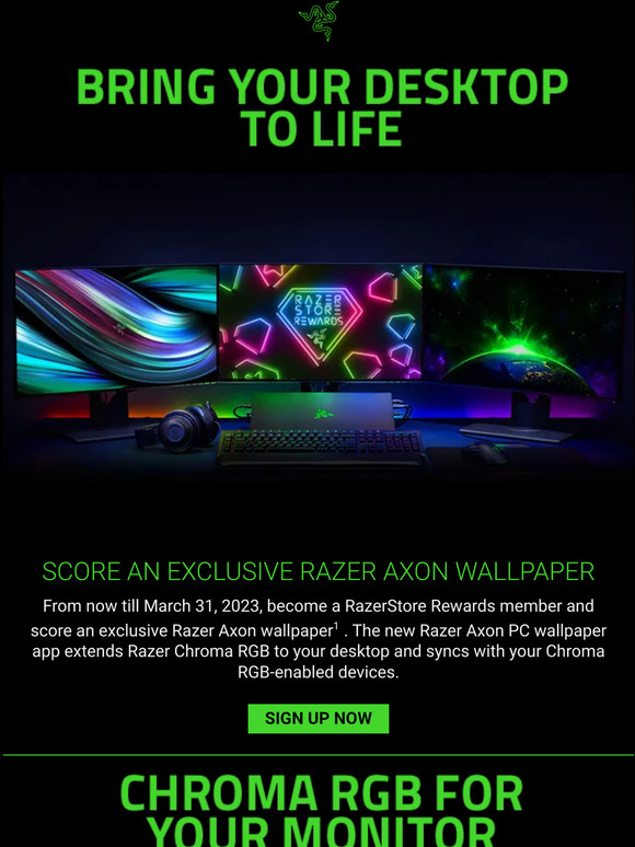 Razer: Score an Exclusive Razer Axon Wallpaper | Milled