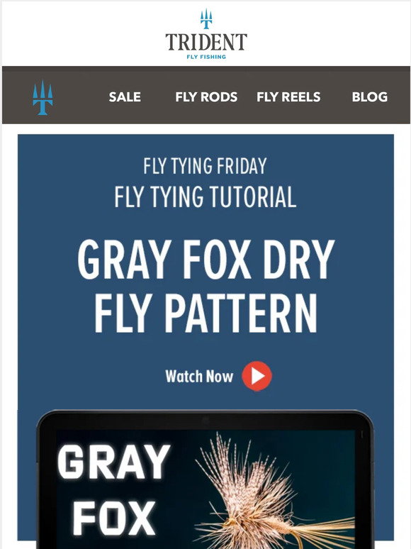 Trident Fly Fishing: How to Tie the Gray Fox. | Milled