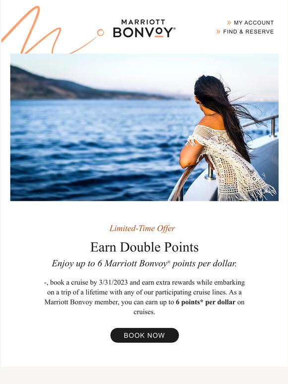 Marriott: Just for You: Earn 2x Points on These Cruises | Milled