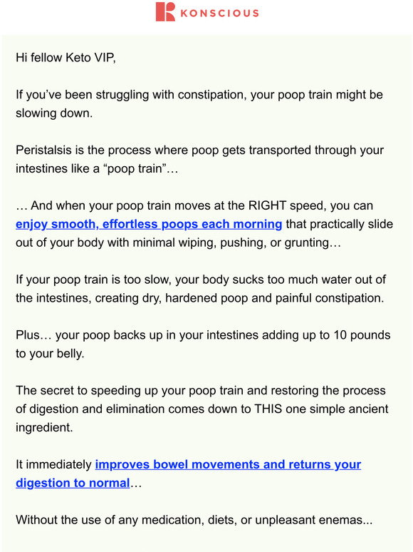 Konscious Keto: Fix Your Poop Train (flush unwanted pounds) | Milled