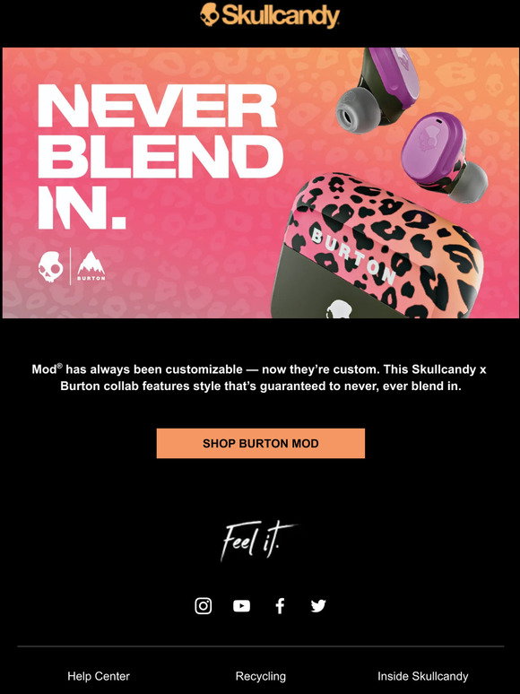 Skullcandy: Check out our new limited edition Burton Mod Earbuds | Milled