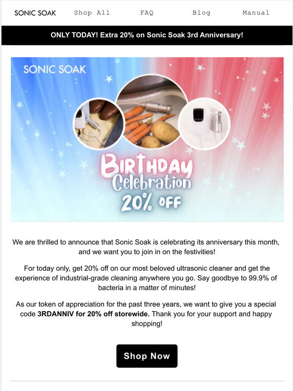 Sonic Soak: Do you know that today is Sonic Soak’s 3rd Anniversary? 🥳🎉🎁 ...