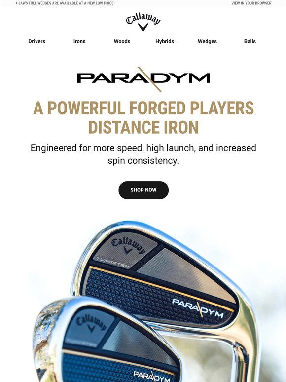 Callaway Golf: Our Paradym Irons Are Engineered For More Speed | Shop ...