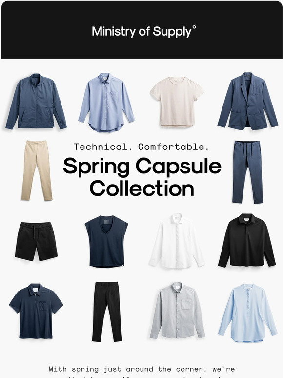 Ministry of Supply: Explore Our Spring Capsule Collection 🌻 | Milled